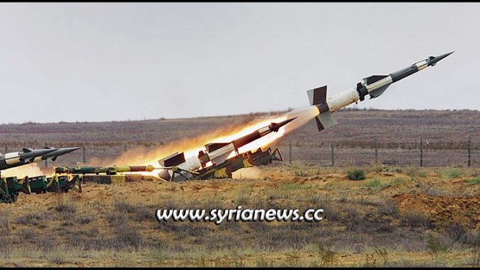 SAA Air Defense Shoots Down Enemy Missile Targeting Masyaf